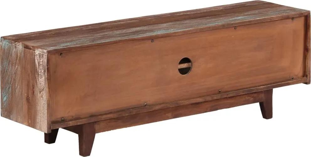 vidaXL TV stolek z masivního akáciového dřeva vintage 118 x 30 x 40 cm [244960]