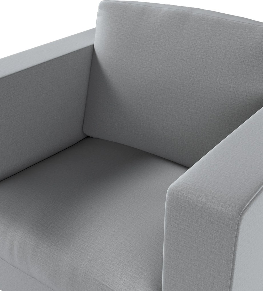 Potah na křesko IKEA Karlanda, krátký barva šedá látka sametová