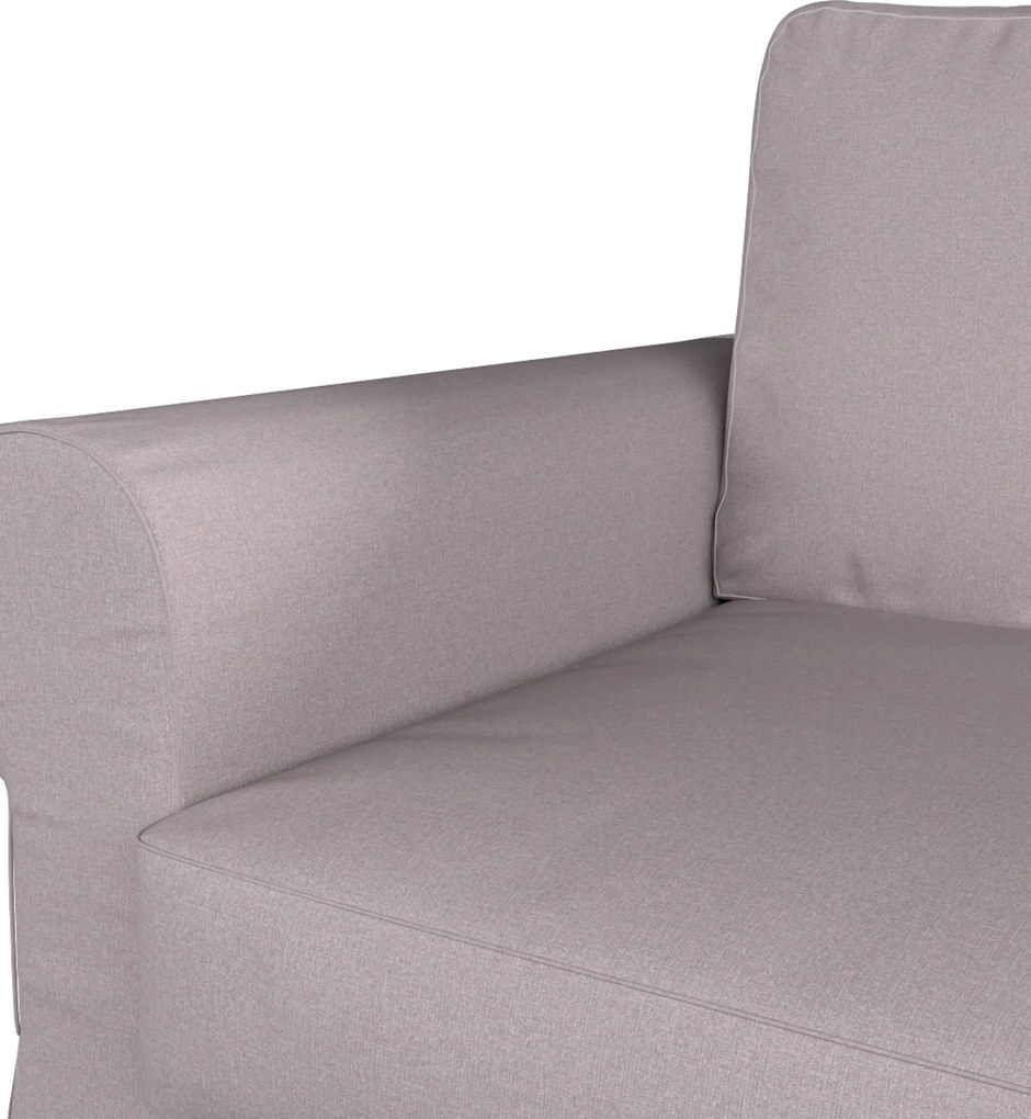 Potah na pohovku IKEA Backabro rozkládací se šezlongem barva růžová látka pletený vzor
