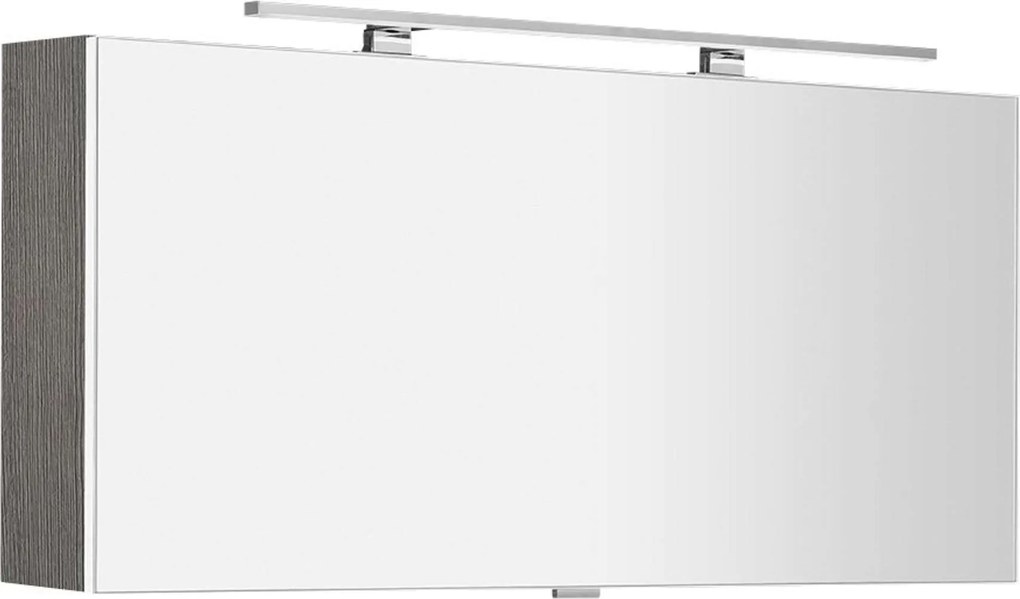 Sapho Cloe - Zrcadlová skříňka s LED osvětlením 120x50x18 cm, dub stříbrný CE120-0011