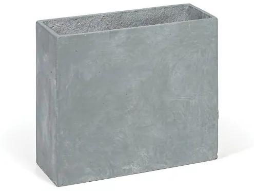 Květináč obdélný L, 55 x 22 x 50 cm, cement, šedá
