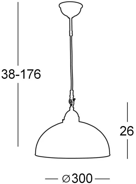 Kolarz 731.30.26 - Lustr na lanku NONNA 1xE27/75W/230V zelená