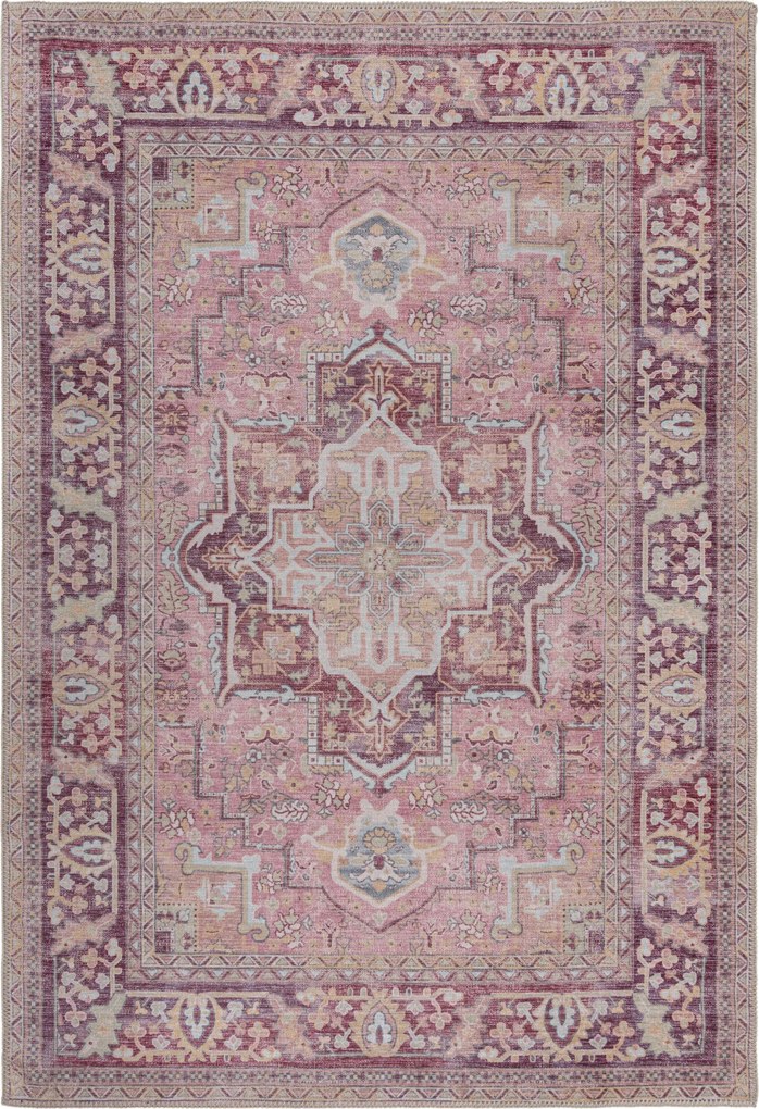 Kusový koberec Hebden Windsor Pink, 160x230, ružová, obývacia izba, Flair Rugs