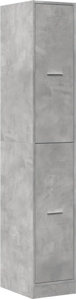 Skříňka na léky betonově šedá 30x41x174,5 cm kompozitní dřevo 3309630