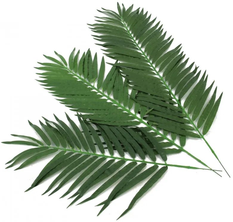 Umělá květina - Kokosový palmový list krátký, 90 cm, 12 ks