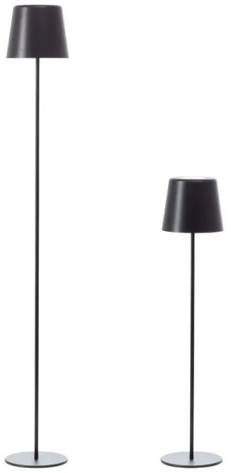 Brilliant G40890/06  Venkovní stojanová AKU lampa KAAMI černá USB-A