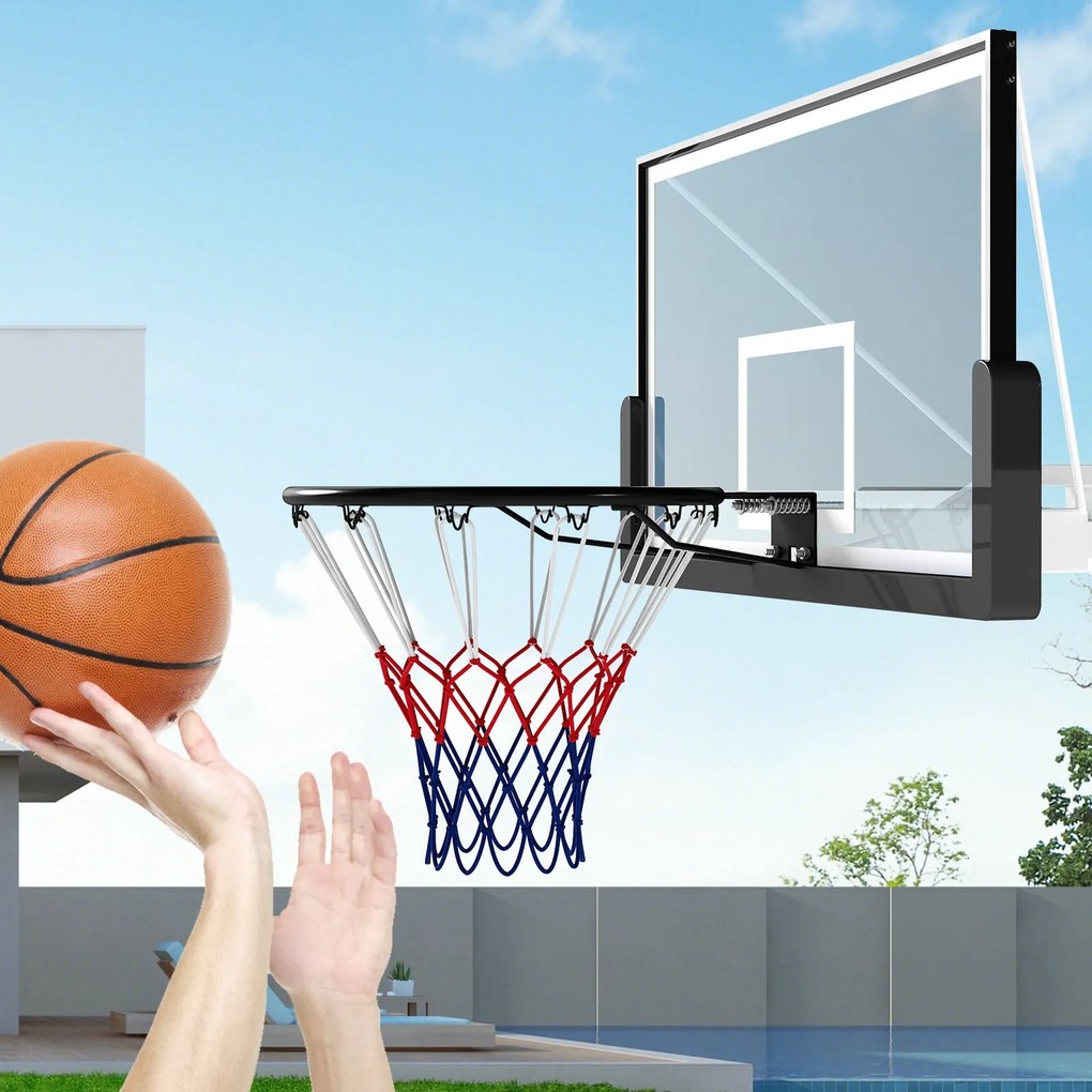 Costway Ø45 cm Standardní basketbalový koš se síťkou Mini basketbalový koš