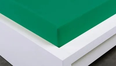XPOSE ® Jersey prostěradlo Exclusive dvoulůžko - zelenkavá 180x200 cm