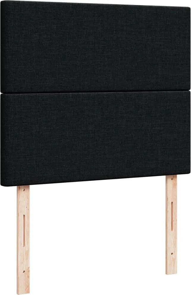 Box spring postel s matrací černá 120x190 cm textil 3291214