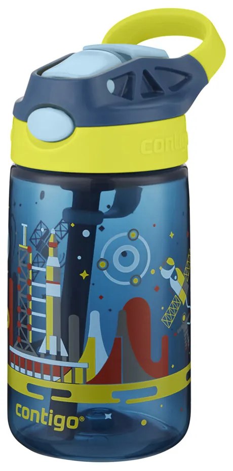 Contigo Dětská lahev Gizmo Flip 420 ml Blue Nautical Space