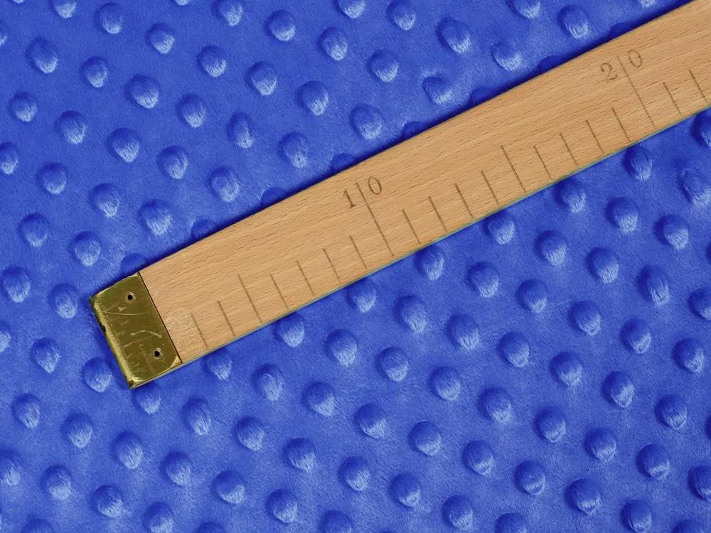 Biante Dětský povlak na polštář Minky 3D puntíky MKP-001 Modrý 50 x 50 cm