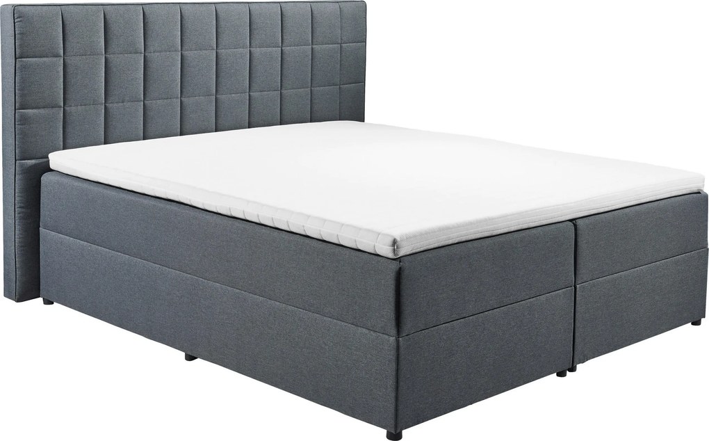 XXXLutz AMERICKÁ POSTEL, 180/200 cm, antracitová MID.YOU - Online Only postele - 002220033801