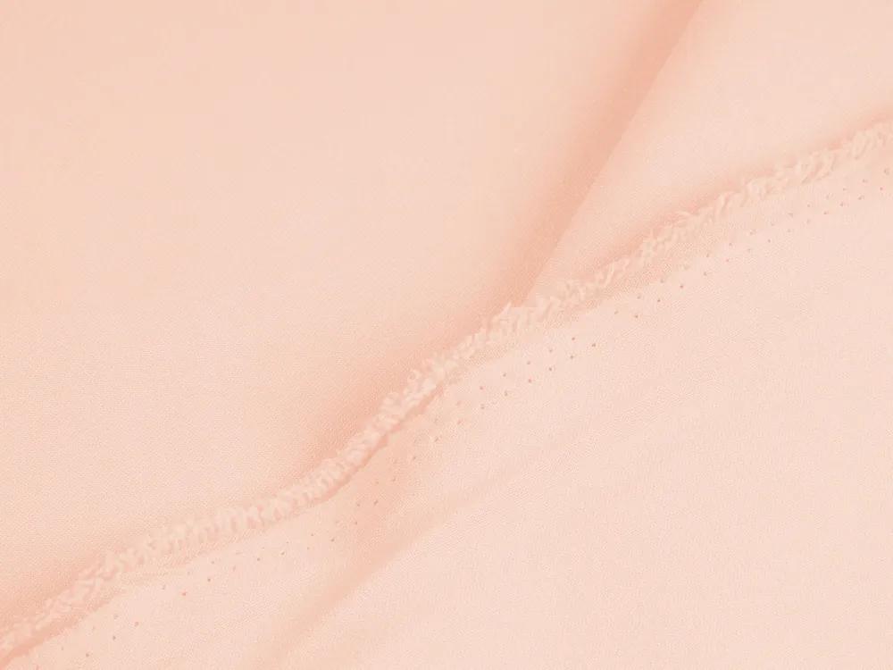Biante Dekorační oválný ubrus Rongo RG-052 Pastelově broskvový 140x160 cm