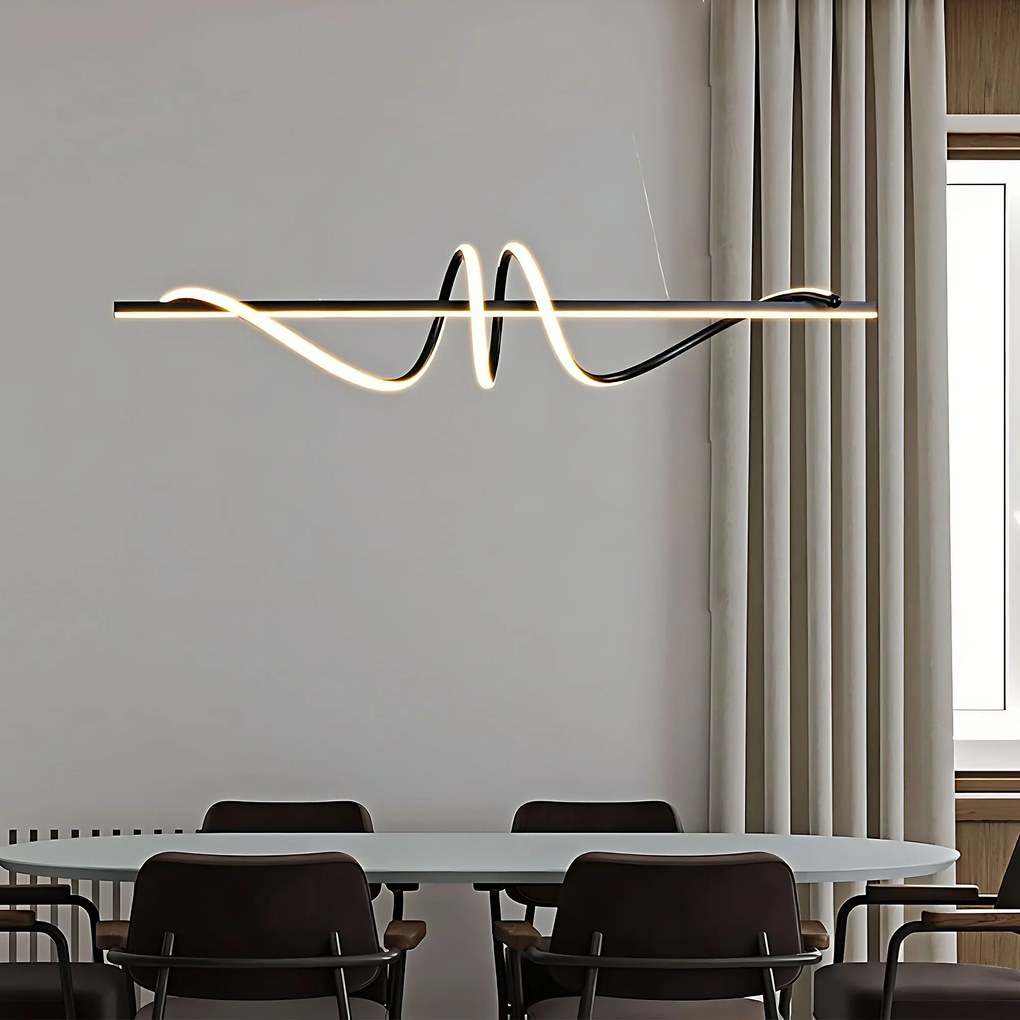 Toolight Závěsné LED osvětlení Modern D24 LHJ023-CP 120 cm černé