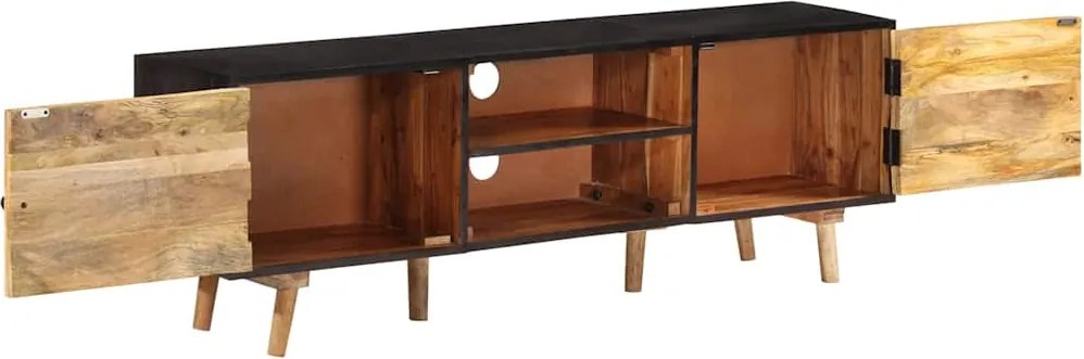 TV stolek 140 x 30 x 46 cm hrubé mangovníkové a akáciové dřevo 338420