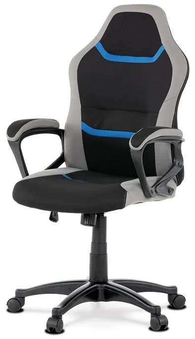 Autronic Kancelářská a herní židle KA-L611 Barva potahu: Černá/modrý pruh