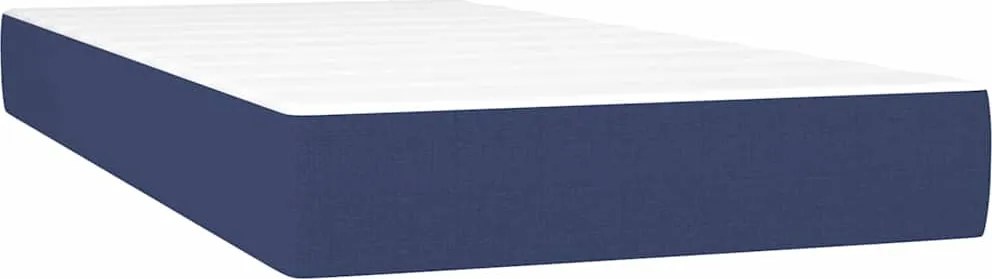 Box spring postel s matrací modrá 80x200 cm textil 3128723