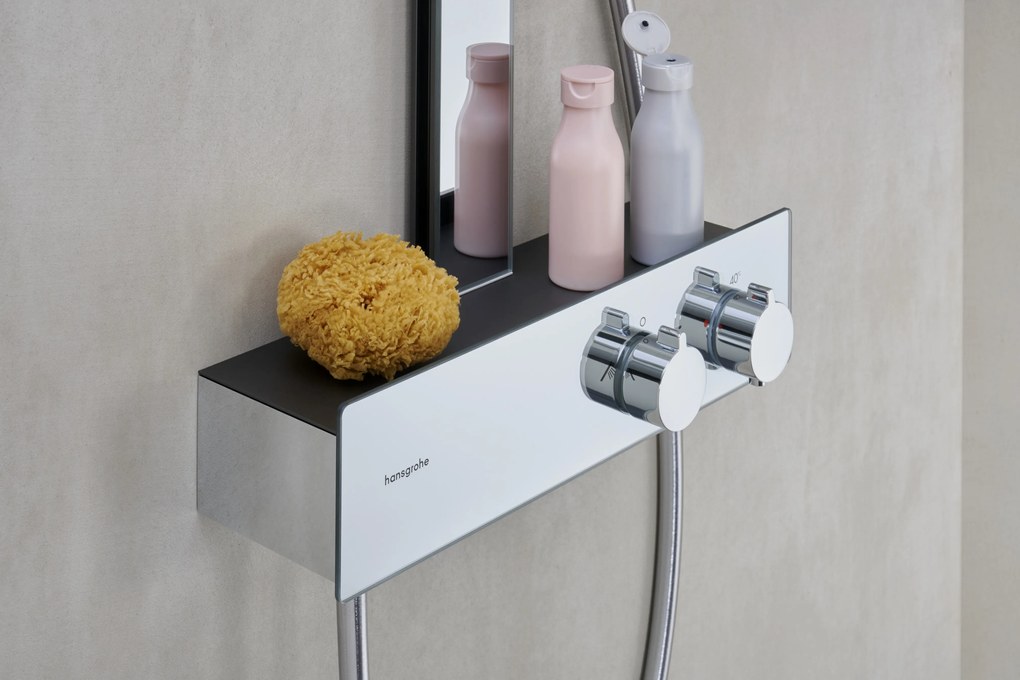 Hansgrohe Rainfinity, Showerpipe 250 1jet EcoSmart s termostatem ShowerTablet 350, chromová, HAN-28742000