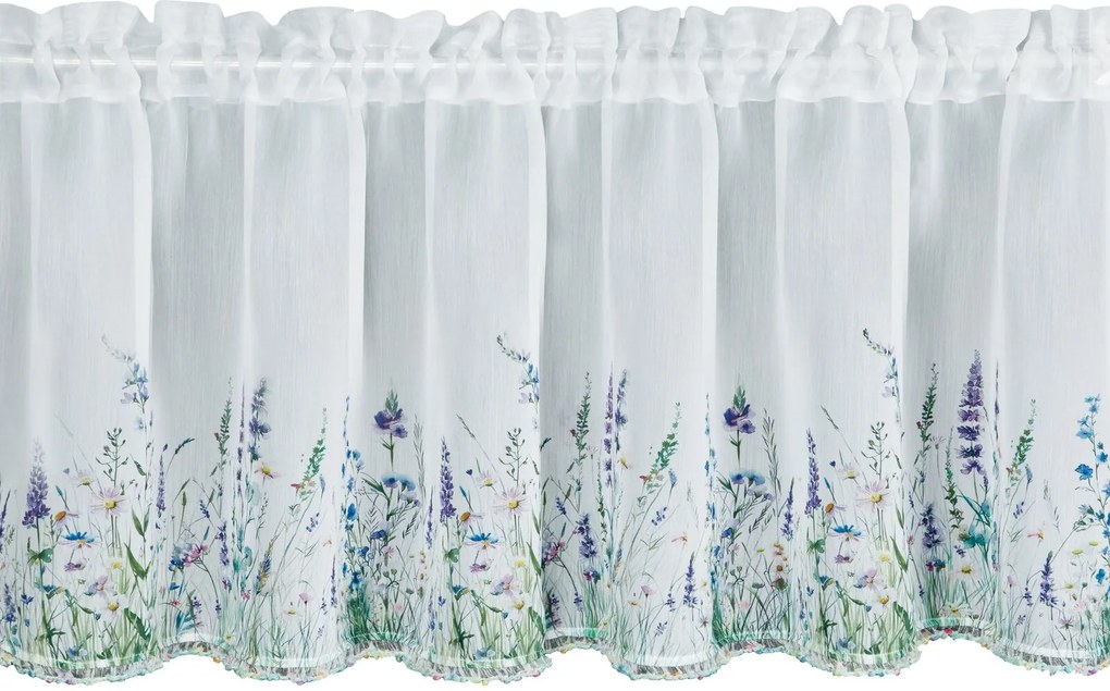 KRÁTKÁ ZÁCLONA NA PÁSCE MEADOW 150X40 CM KVĚTY