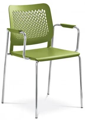 LD seating Plastová židle TIME 170-N4, BR Bez sklopného stolku Barva plastu LD plast - černá