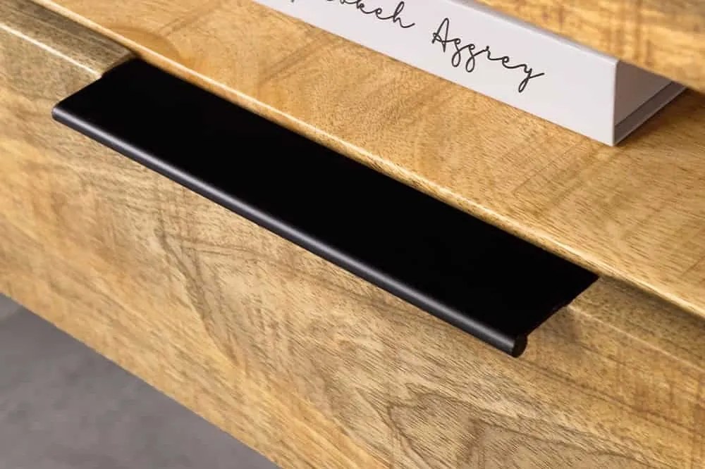 Designový závěsný TV stolek Thunder 160 cm mango