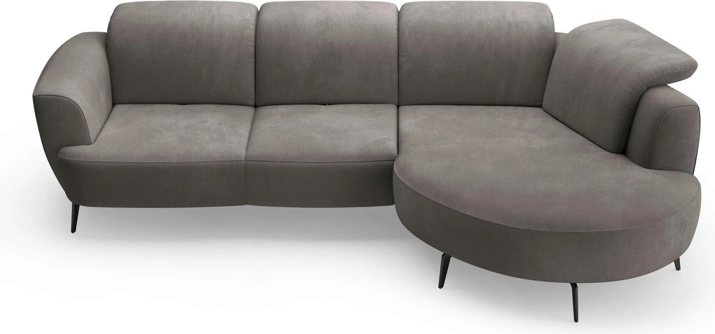 XXXLutz ROHOVÁ SEDAČKA, textil, barvy grafitu Sit & More - Sedací soupravy - 000144018512