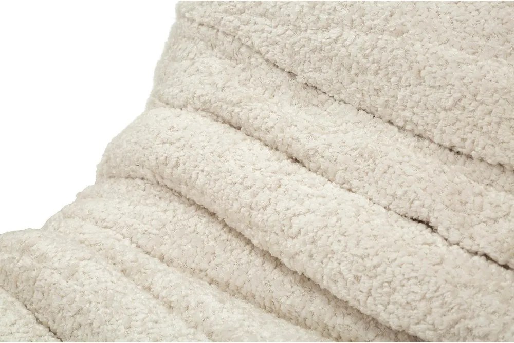 Bílý sedací vak z textilie bouclé Mask – Mauro Ferretti
