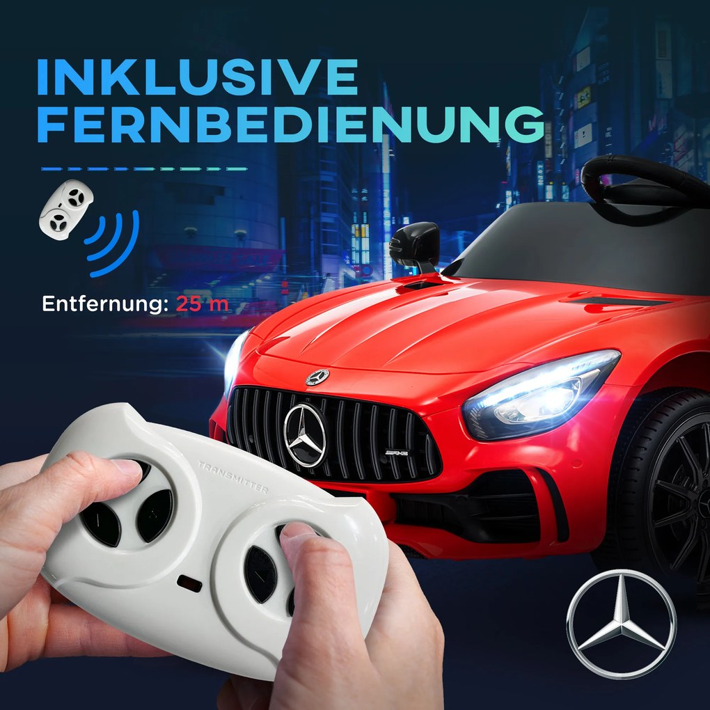 AIYAPLAY dětské elektrické autíčko 12 V dětské autíčko s dálkovým ovládáním 2.4G, USB, MP3, hudba, elektrické autíčko se světly, měkký start, funkce …