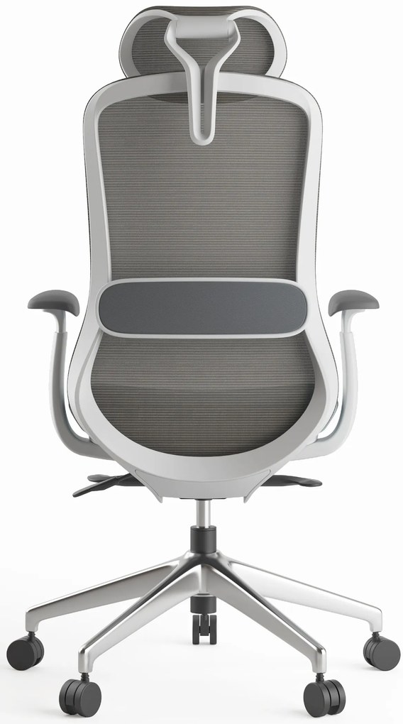 MERCURY Ergonomická kancelářská židle UNO - světle šedá síťovina