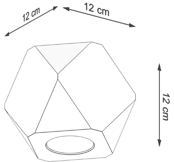 Bodové svítidlo v přírodní barvě 12x12 cm Vige – Sollux