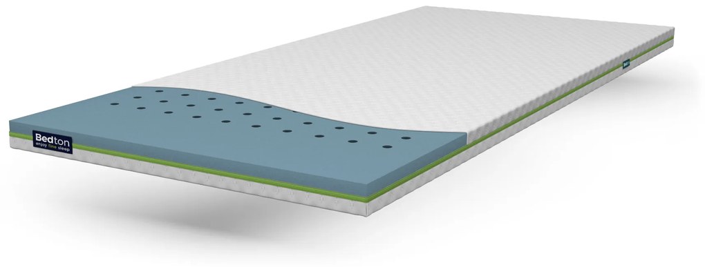 Matrace BEDTON TOPPER PUR SOFT  100x180x5 ALOE VERA nepodšitý