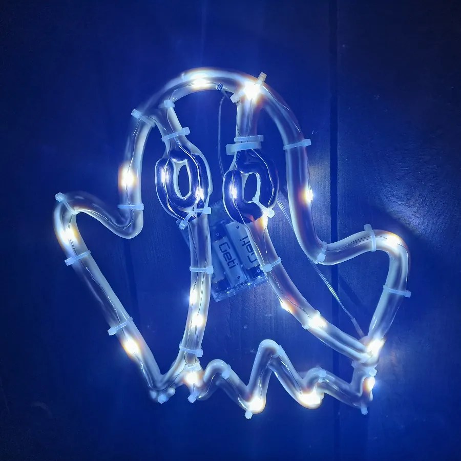 ECOprint ozdoba duch 30 cm bílá, 3D tisk, plast, venkovní