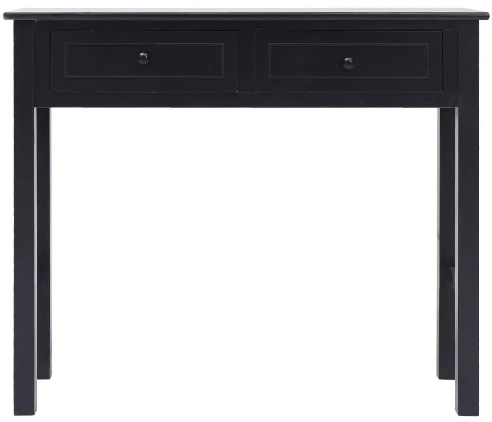 Konzolový stolek Hammond - 90 x 30 x 77 cm | černý