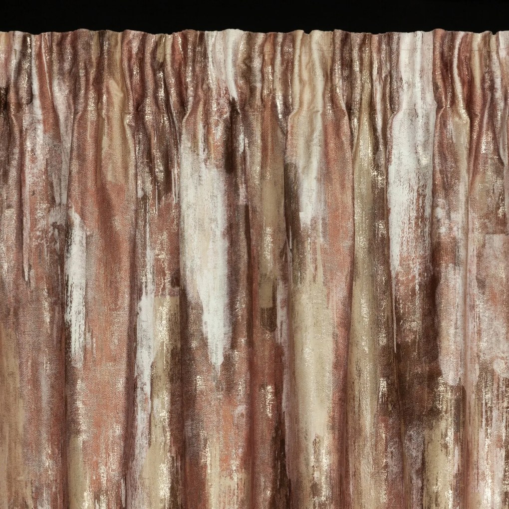 ZATEMŇOVACÍ ZÁVĚS NA PÁSCE ELLA 140X270 CM VZOROVANÁ