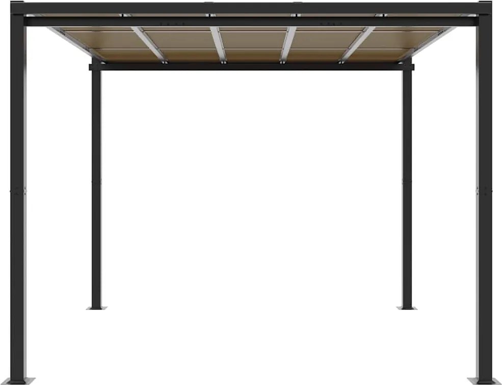 Zahradní altán antracitový 3x3 m Hliník 3217060