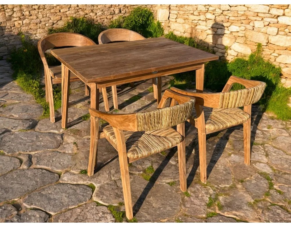 Massive home | ROSARIO 120cm+ISABELLA SET - teakový nábytek