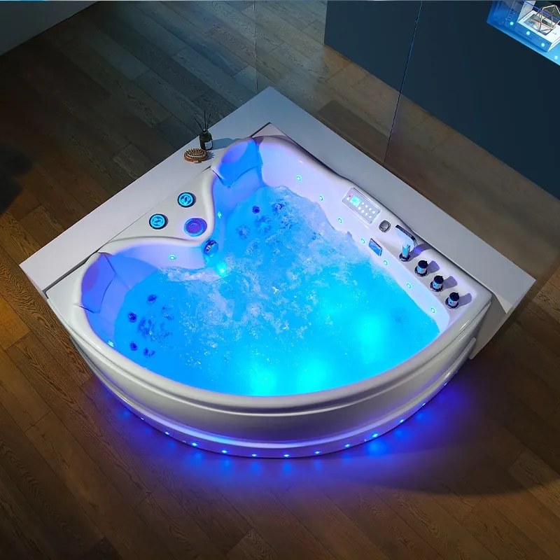 BPS-koupelny Hydromasážní vana HYD-RO764L 150x150 LEVÁ s ohřevem vody