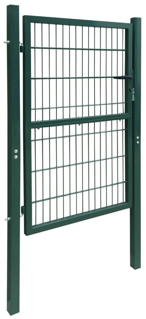 2D plotová branka (jednokřídlá) - zelená | 106x230 cm