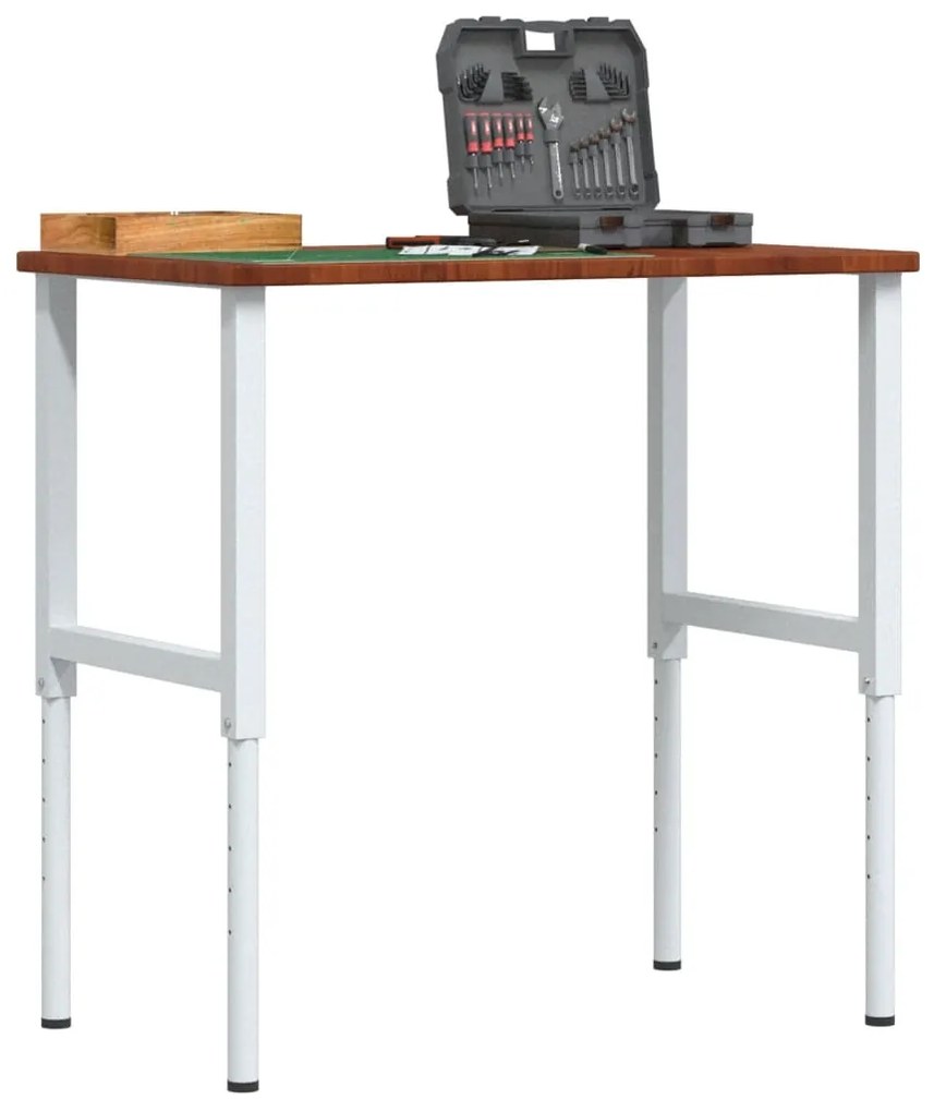 Pracovní stůl tmavě hnědý 100x60x(71,5–98) cm dub obdélníkový 3309703