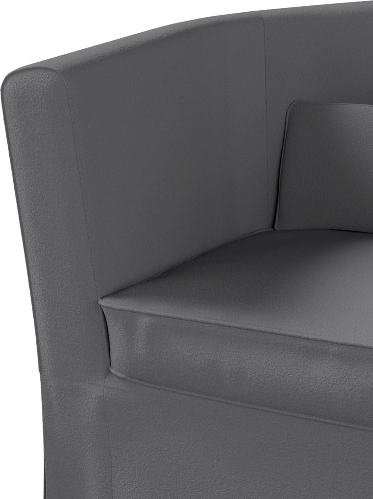 Potah na křeslo IKEA Ektorp Tullsta barva šedá látka pletený vzor