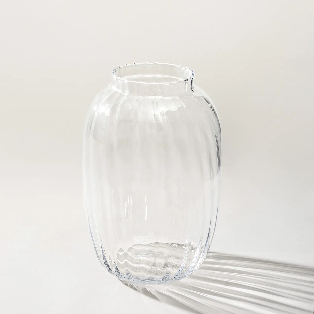 Vase Glass Flow 18x18x28 cm