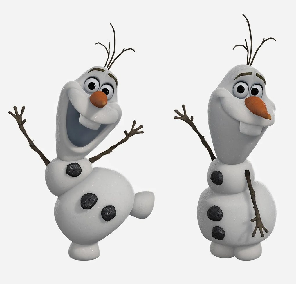 Sněhulák Olaf. Samolepky na zeď Ledové království - Frozen.