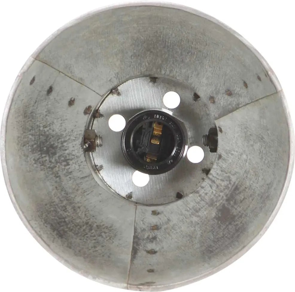 Industriální stolní lampa stříbrná kulatá 58 x 18 x 90 cm E27 320551