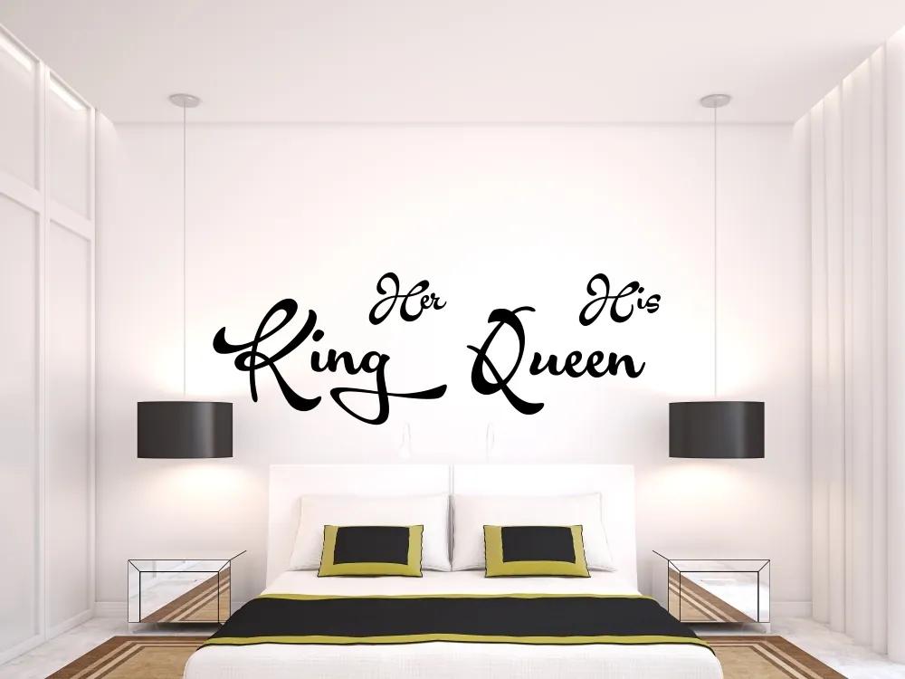 King and Queen - Samolepka na zeď (144x49cm) - Rawe.cz