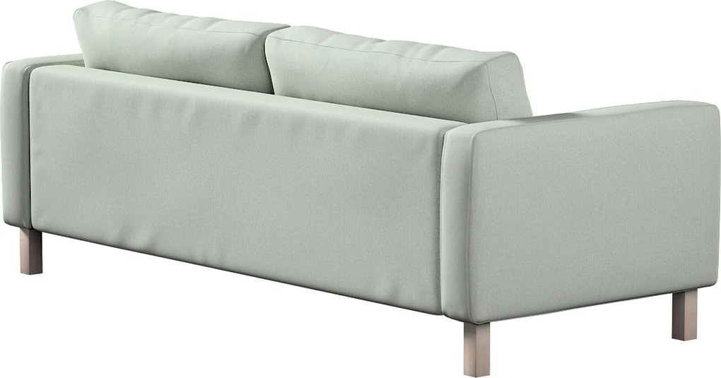 Potah na pohovku IKEA  Karlstad 3-místná, nerozkládací, krátký barva modrá látka pletený vzor