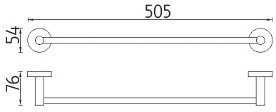 Nimco Držák na ručníky, 51 cm UNIX - UN 13046-26