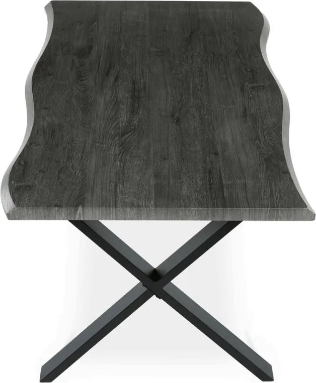 Jídelní stůl HT-F4316 GREY, mdf, šedý dub (160 x 90) cm hnědá
