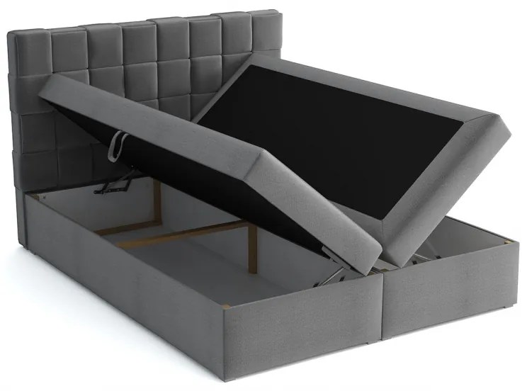 Kontinentální postel Kinec Box, Rozměr postele: 140 x 200 cm, Potah: Kronos 09