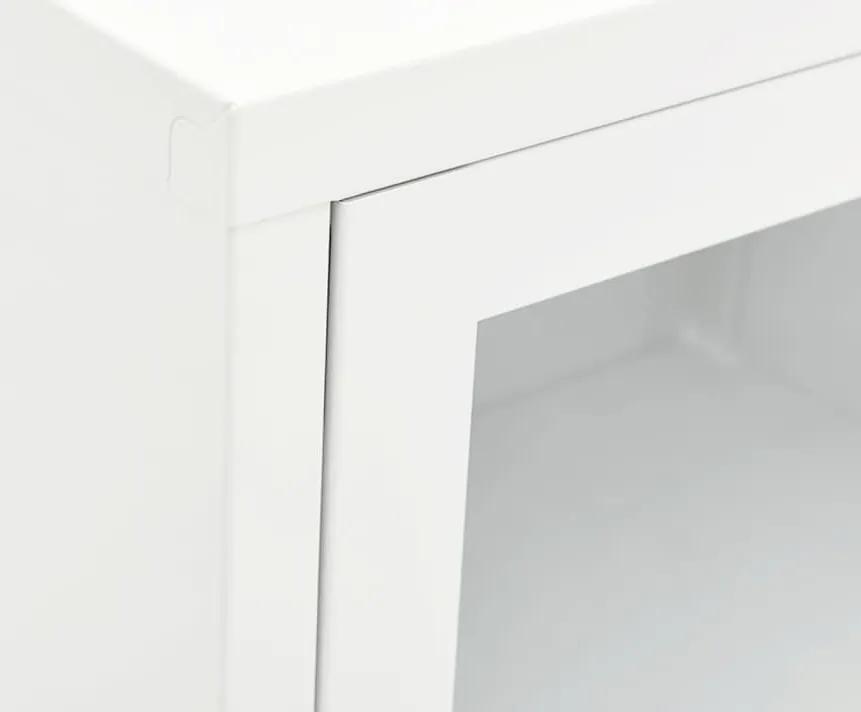 vidaXL TV stolek 90 x 30 x 44 cm ocel a sklo [336056] Barva: Černá