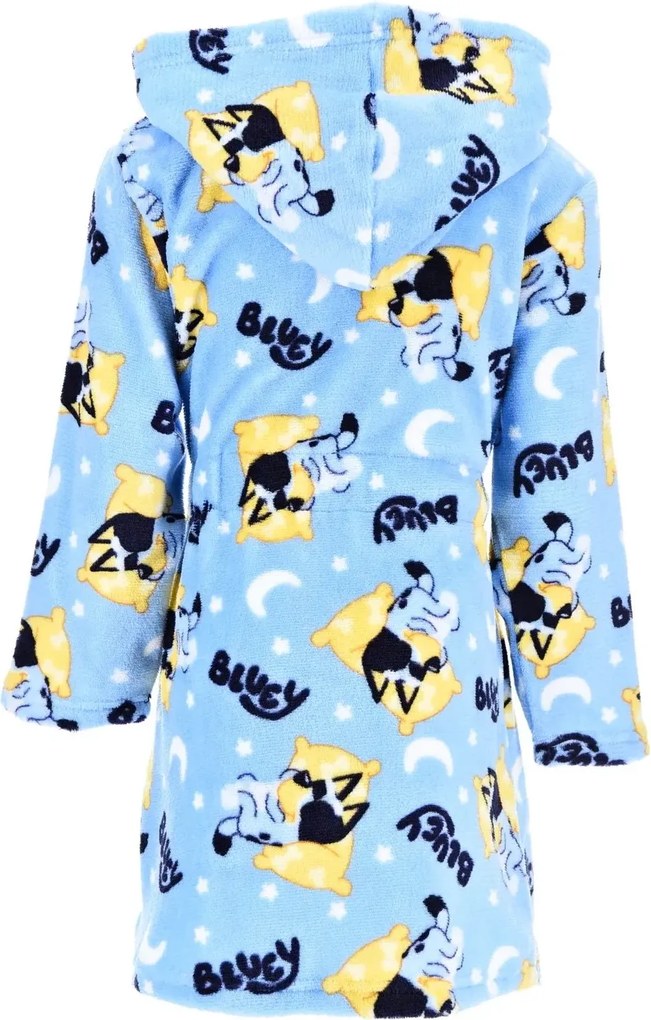 Dětský fleece župan s kapucí Bluey, EU 104